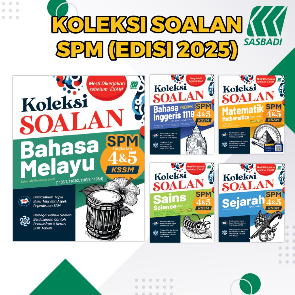 [SASBADI] KOLEKSI SOALAN SPM (EDISI 2025) | Shopee Malaysia