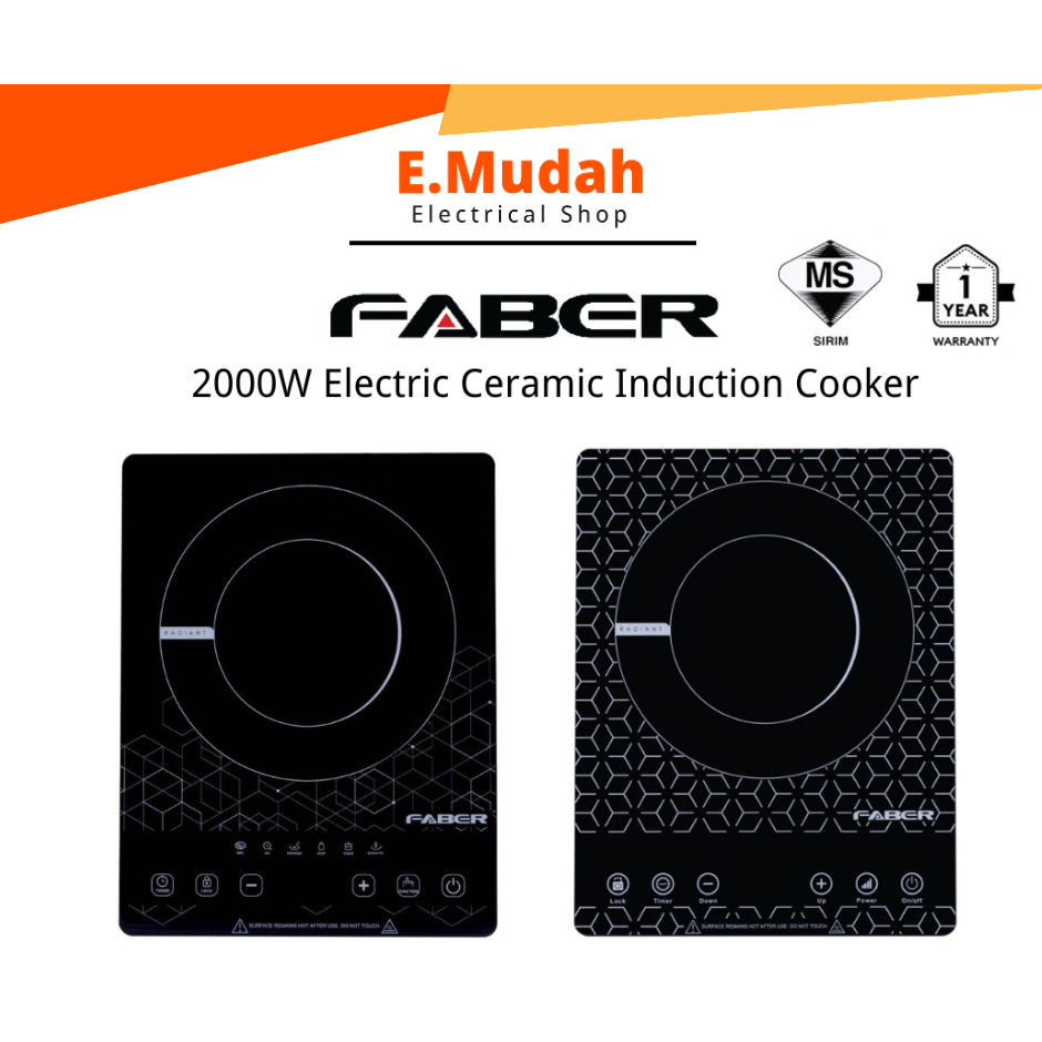 Faber 2000W Electric Ceramic Cooker | FCC XERA MF30 /FCC XERA SF20 ...