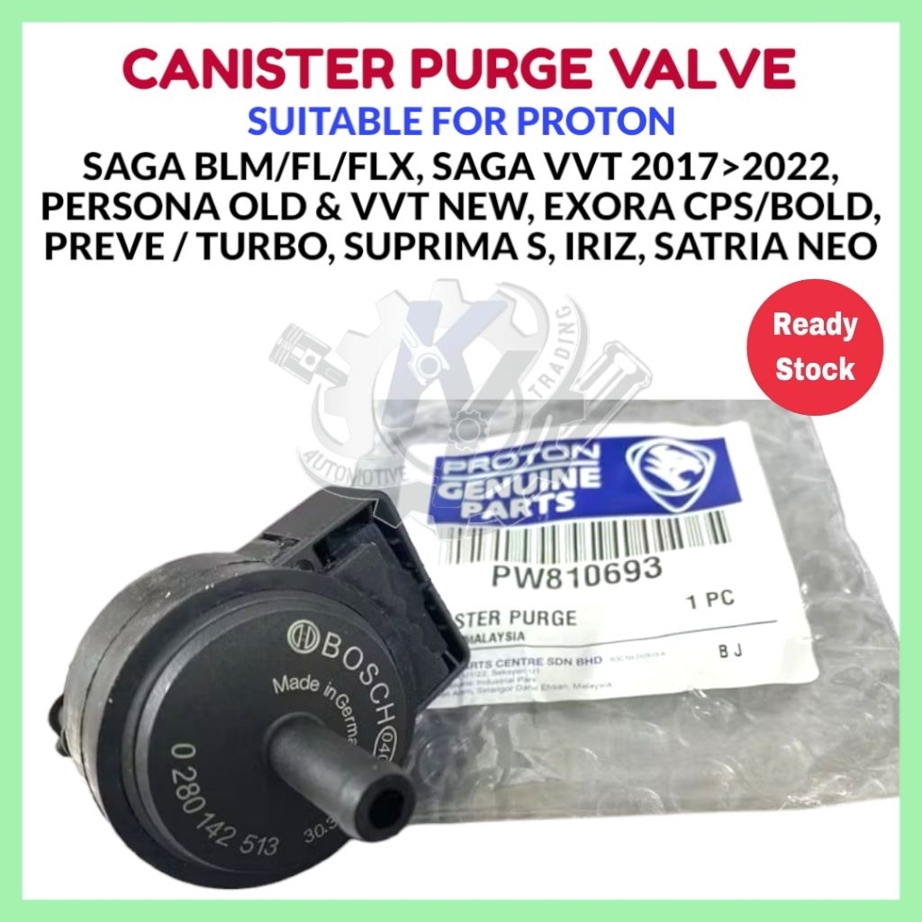 PW810693 CANISTER PURGE VALVE PROTON SAGA VVT 2019-> SAGA BLM FLX ...