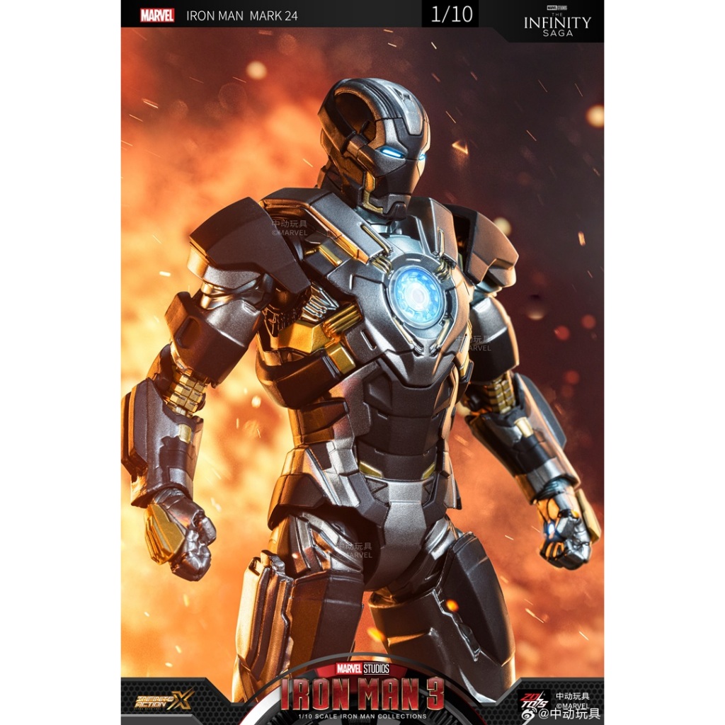 ZD TOYS Marvel Studios 1/10 Iron man 3 MK24 | Shopee Malaysia