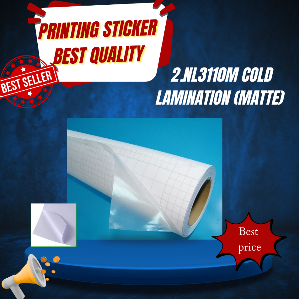 Printing Sticker COLD LAMINATION (MATTE) | Shopee Malaysia