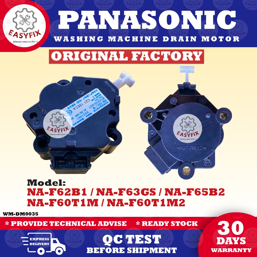 (ORIGINAL FACTORY) NA-F62B1 / NA-F63GS / NA-F65B2 / NA-F60T1M / NA-F60T1M2 PANASONIC WASHING ...