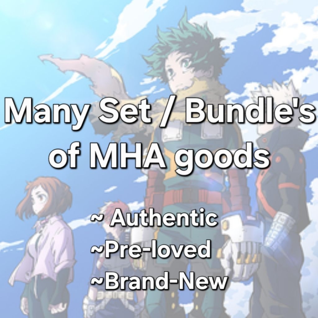 (Many Set / Bundle) of MHA goods merchandise - Hawks - Bakugo ...