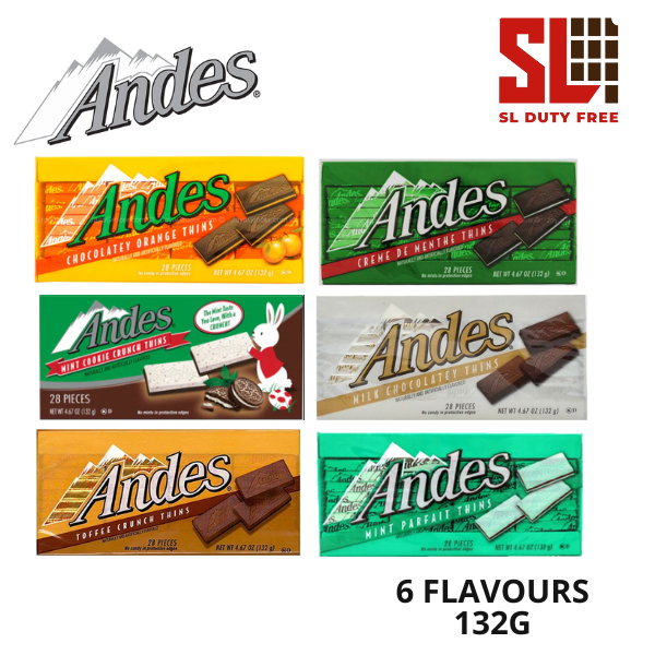 Andes Chocolate 28 Pieces Pack 132G Assorted Flavour Coklat Andes ...