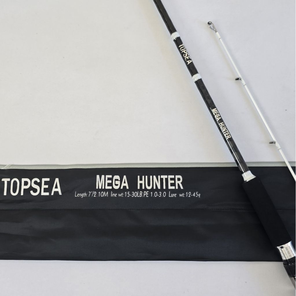 TOPSEA MEGA HUNTER ROD PANCING KOLAM SOLID CARBON TOP PART PANCING KELI ...