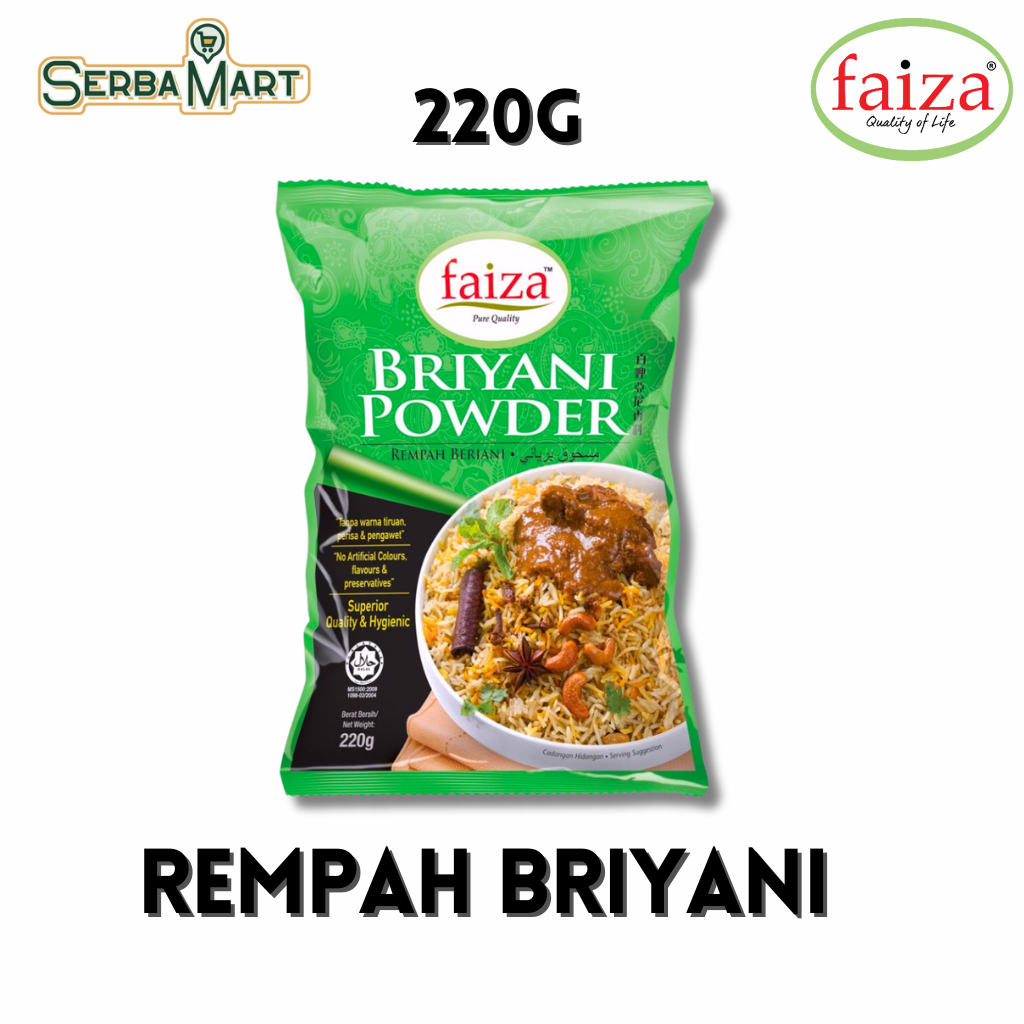 FAIZA Rempah Briyani 220g | Shopee Malaysia