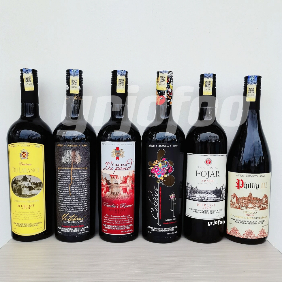 Red Wine Package M6 Merlot (一套6支 购买 6个商品共 ) | Shopee Malaysia