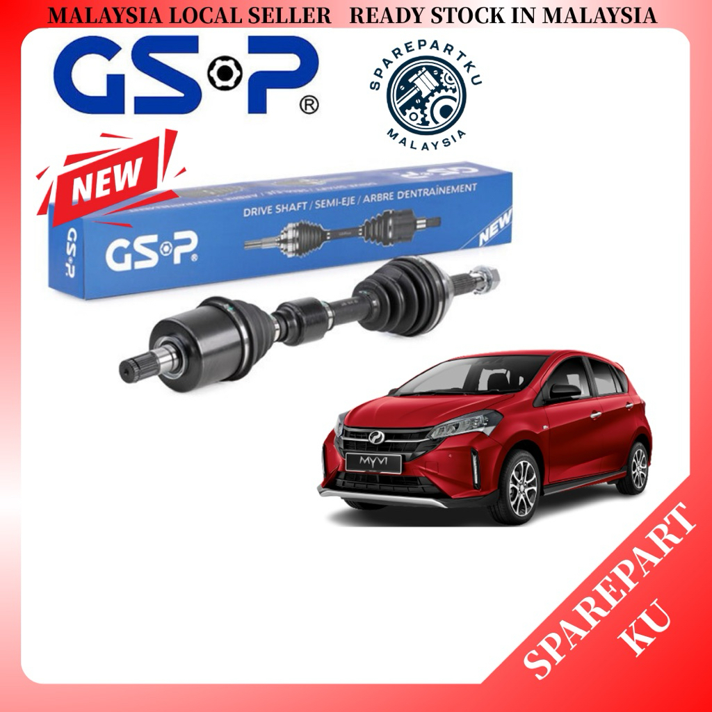 100% ORIGINAL GSP PERODUA MYVI (2018-2024) BARU D20N M800 DRIVE SHAFT ...