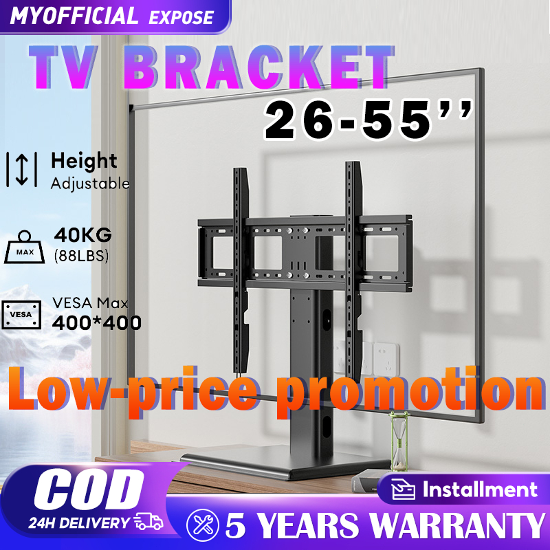 TV Stand Desktop Monitor Table Universal 32-55 Inch TV Bracket Heavy ...