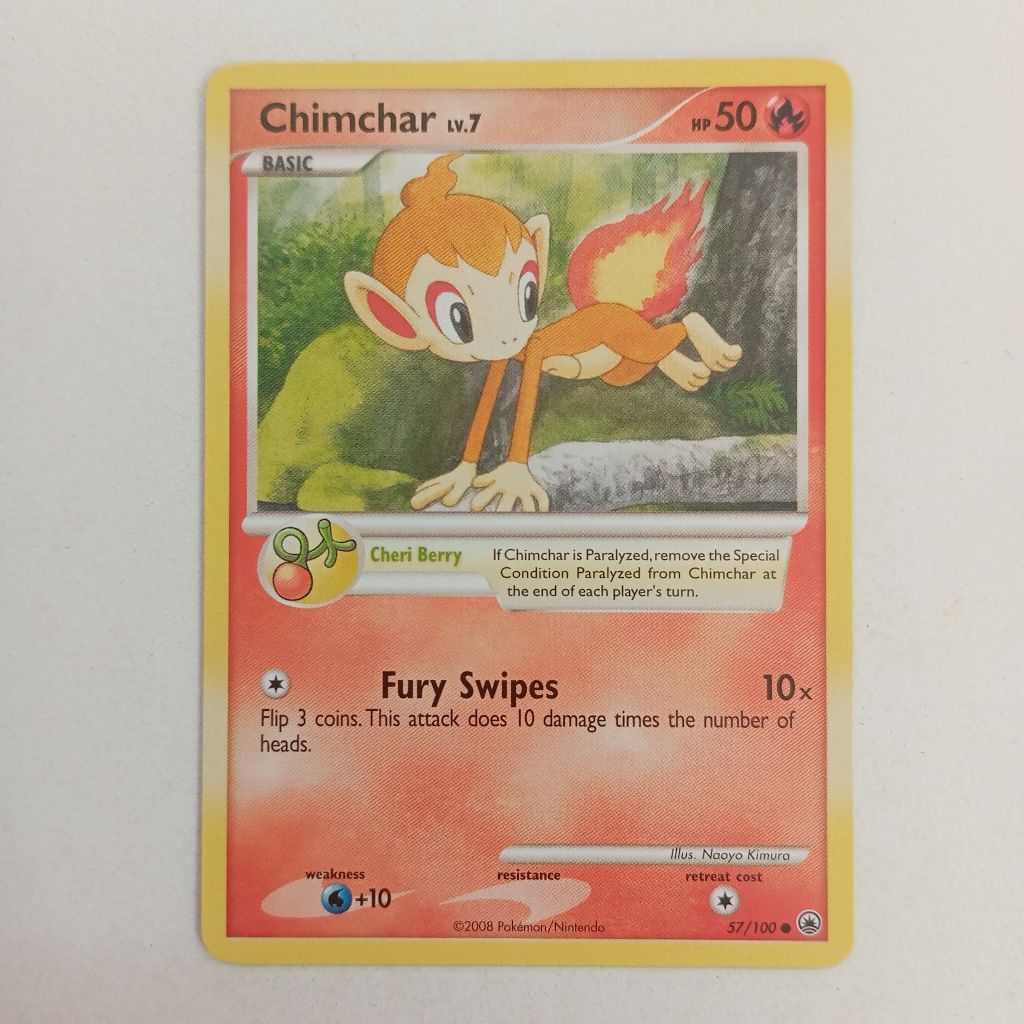 Pokemon TCG - Chimchar - 57/100 (Common) | Shopee Malaysia