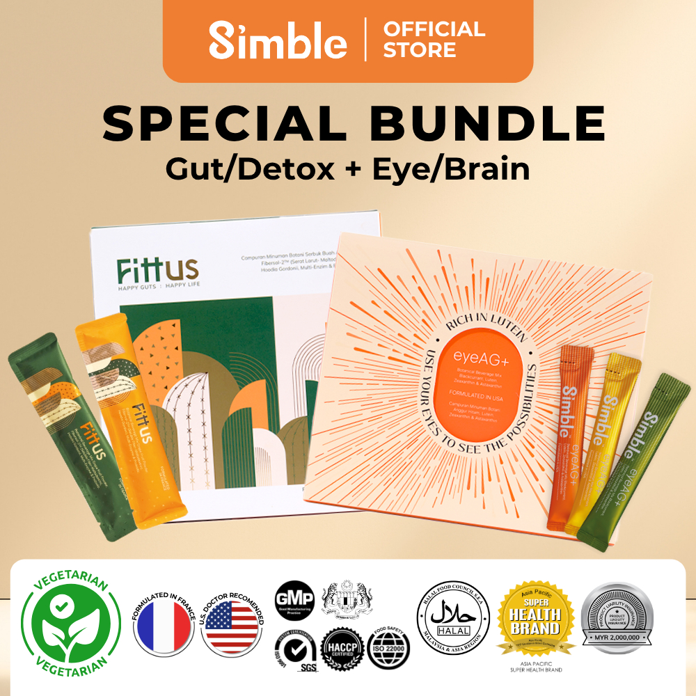 【Special Bundle】Simble Fittus + EyeAG+ | Eye Health + Gut Health ...