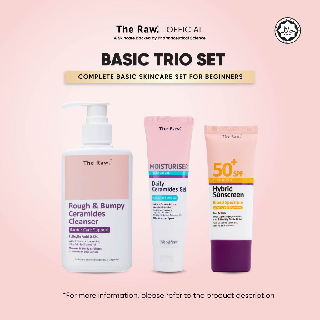 The Raw. Basic Trio - Complete Basic Skincare Set for Beginners ...