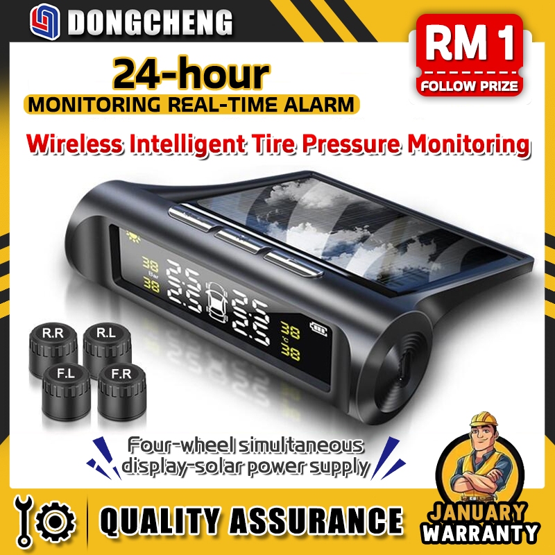 TPMS Tyre Pressure Monitor Car Wireless Tyre Pressure Monitoring System LED Display Car Tire ...