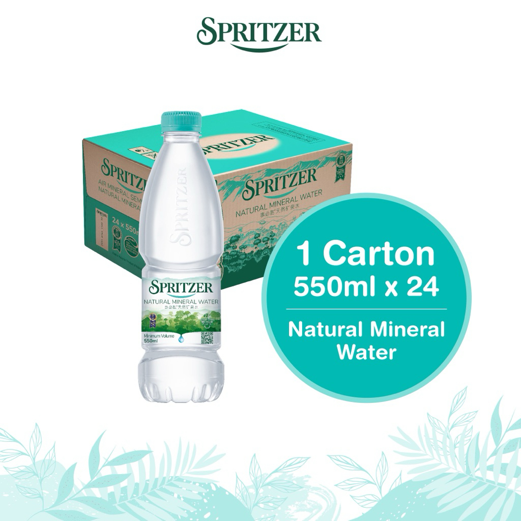 SPRITZER NATURAL MINERAL WATER 24x550ml | Shopee Malaysia