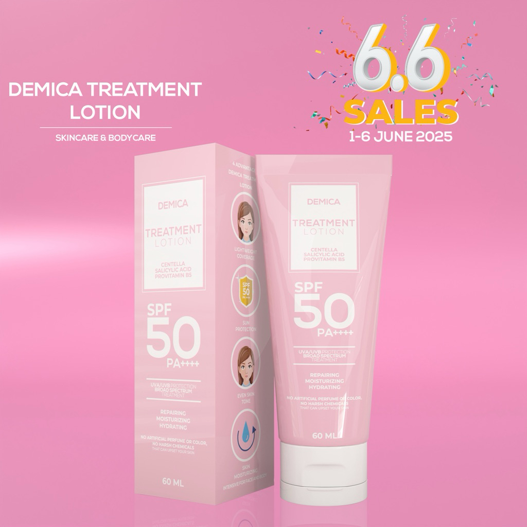 DEMICA Treatment Lotion | Daily Skin Fix & SPF50++++ | Shopee Malaysia