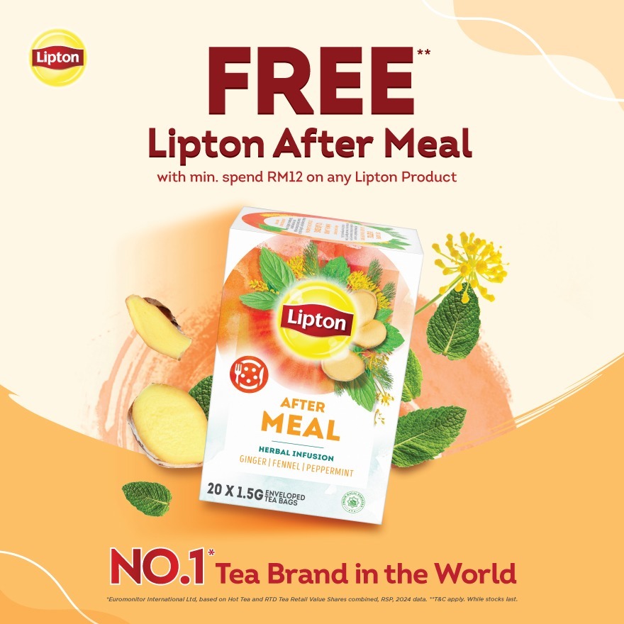 [FREE GIFT] Lipton After Meal 20 x 1.5g [NOT FOR SALE] (EXP 31/Aug/2025 ...