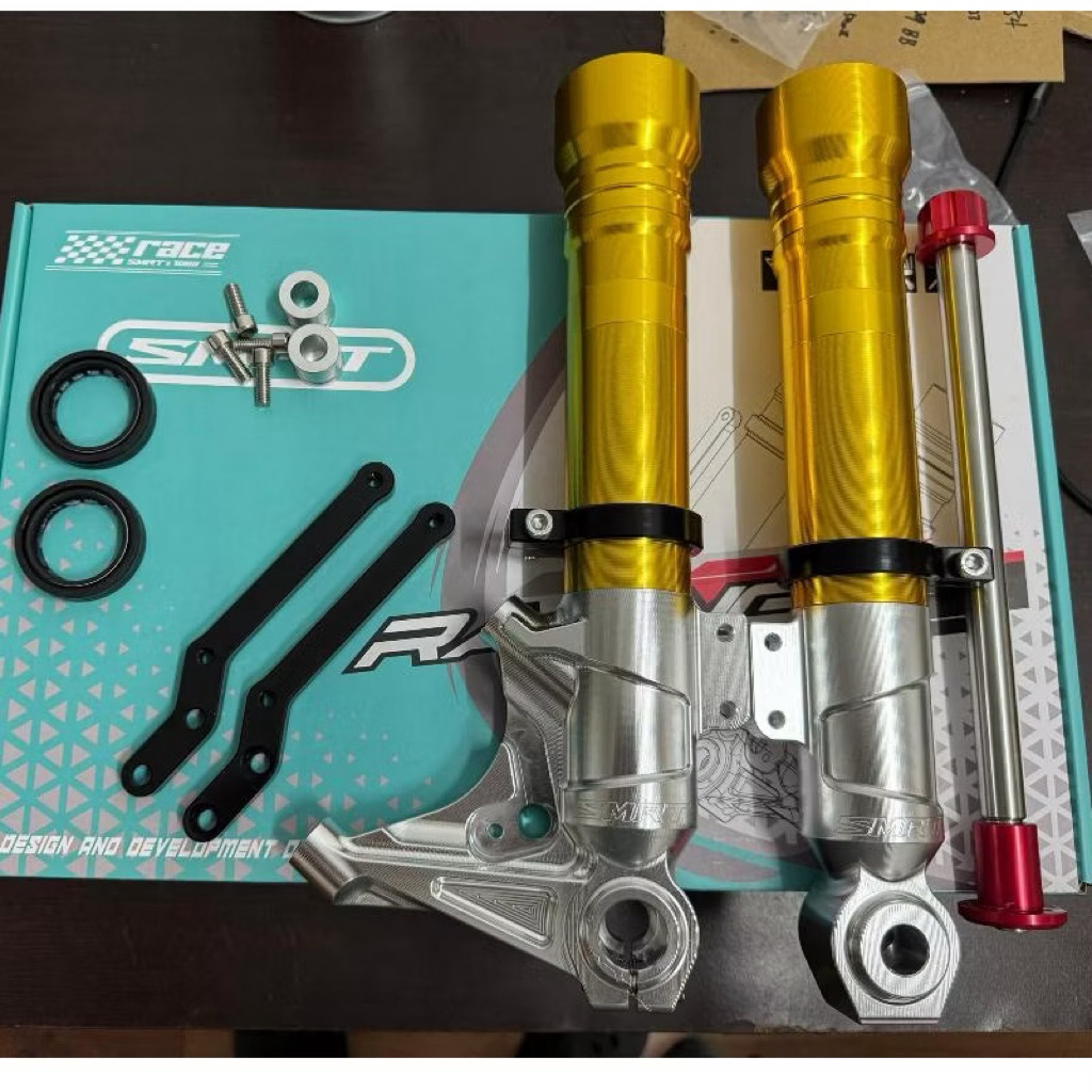 Xmax V1/V2V3 SMRT FORK COVER CNC GOLD + SILVER (New Stock New Model)👍 ...