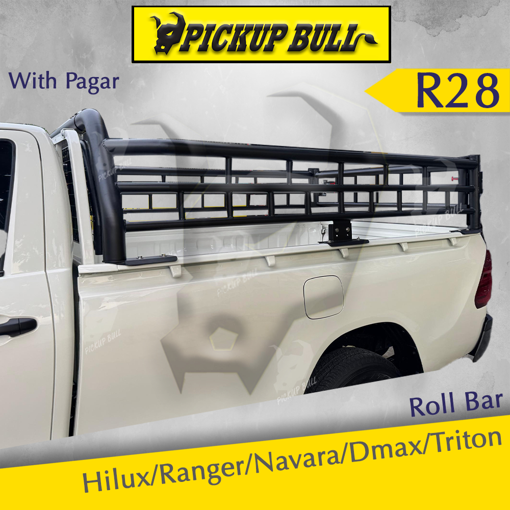 Single Cab Roll Bar Pagar Hilux Ranger Dmax Navara Triton 2025 4x4 ...