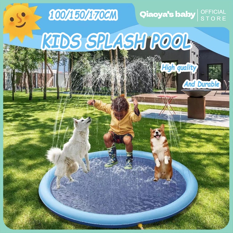 New Sprinkler Play Mat for Kids Round Inflatable Sprinkler Pad Water ...