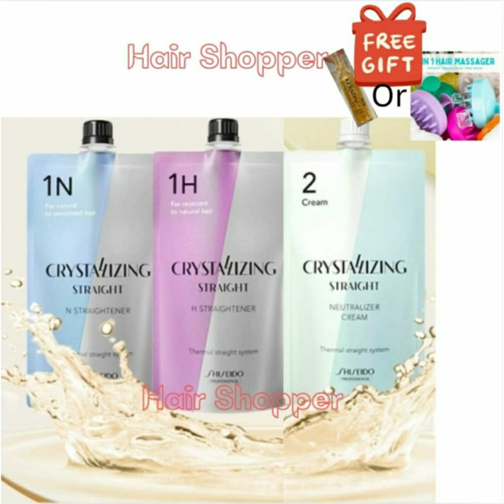 HADIAH PERCUMA Set Krim Rebonding Shiseido (H1/N1 400g + Neu400g) FREE ...