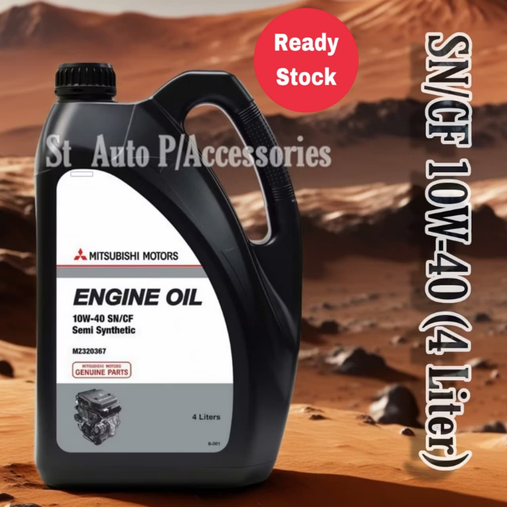 Mitsubishi 10W40 Semi Synthetic Engine Oil (4 Liter) TRITON XPANDER ...