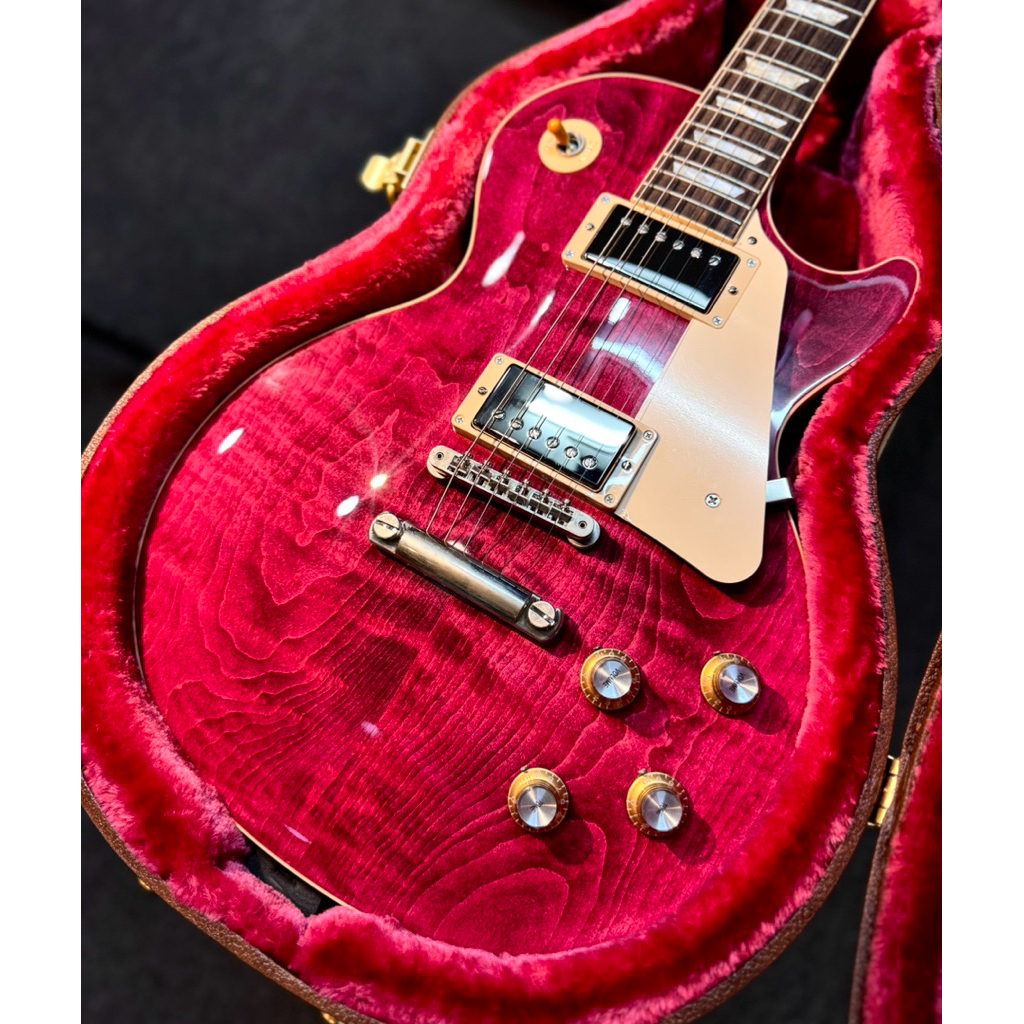 GIBSON LES PAUL STANDARD 60S FIGURED TOP ELECTRIC GUITAR - TRANS FUCHSIA | Shopee Malaysia