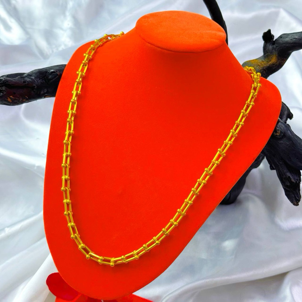 EMAS BANGKOK RANTAI LEHER HARDWARE (70CM) | Shopee Malaysia