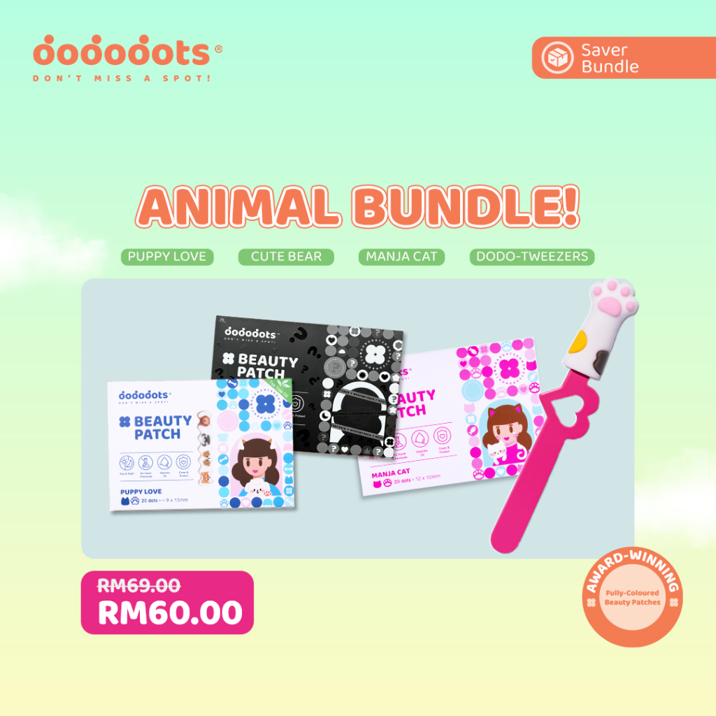 [Saver Bundle] Dododots Pimple Patch - Animal Bundle l Dodobear + Cute ...