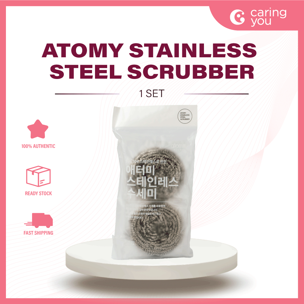 Atomy Stainless Steel Scrubber 1set Wash Dish Pencuci Pinggan 洗碗布 不锈钢 ...
