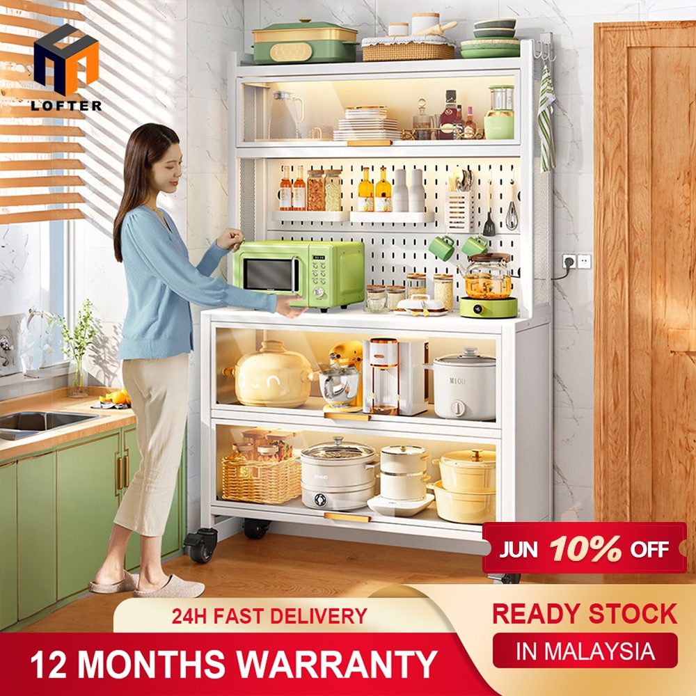 🔥24H SHIPPING🔥 Kitchen Cabinet Rack Rak Kabinet Dapur Microwave Oven ...