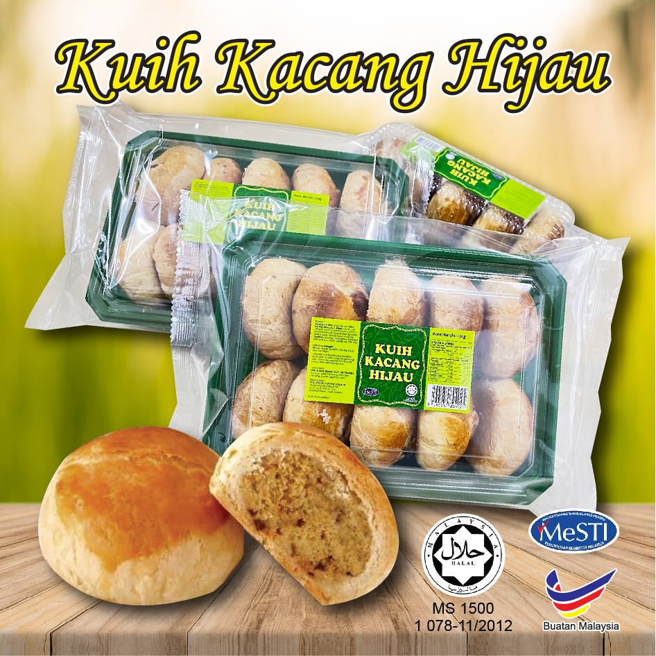 MELAKA FAMOUS Kuih Kacang Hijau (Masin) / Biskut Kacang Hijau / Tau Sar ...
