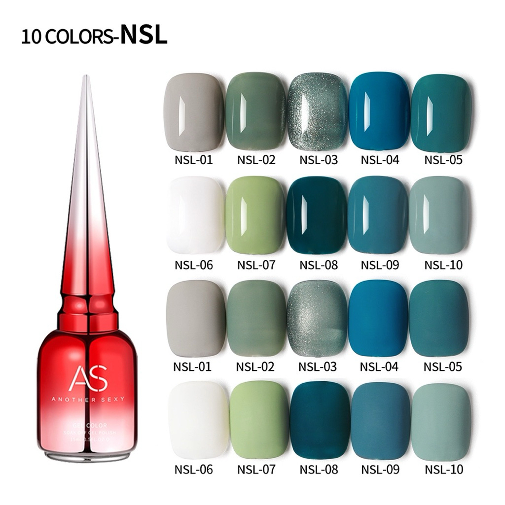 AS Gel 10 Colours NSL Series Gel Polish Collection 15ML | Shopee Malaysia