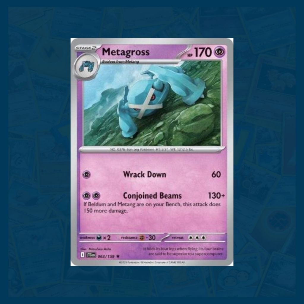 Metagross (063/159) Rare | Journey Together | Pokemon TCG Card | Shopee ...