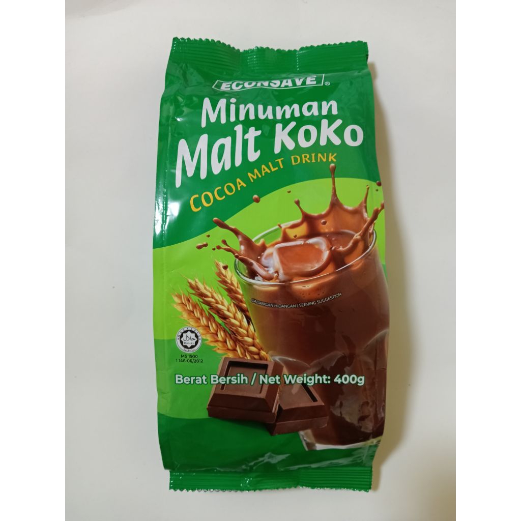 ECONSAVE MINUMAN MALT KOKO / COCOA MALT DRINK 400G | Shopee Malaysia