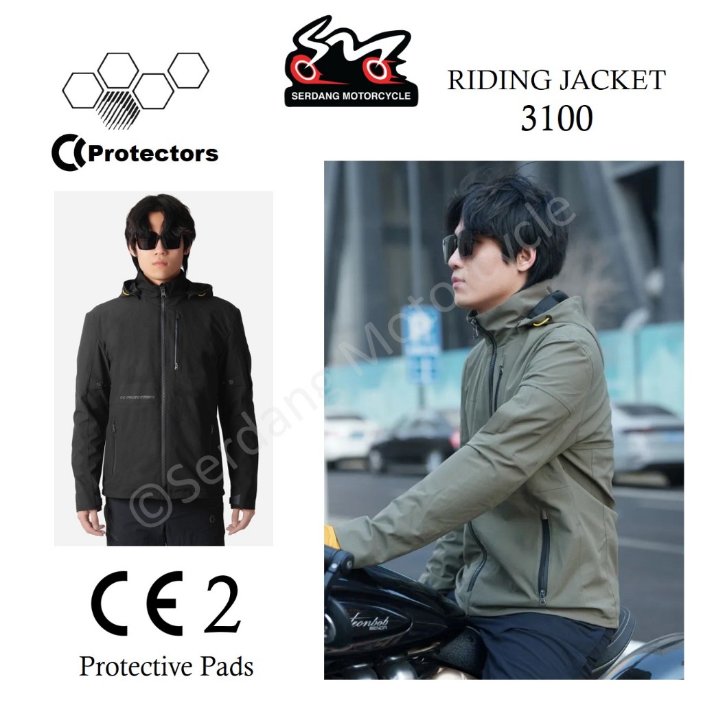 CC PROTECTORS 3100 Riding Jacket Breathable Protection Pad Ergonomic ...