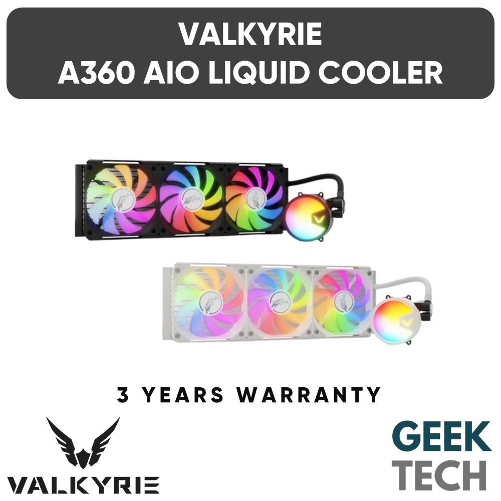 VALKYRIE A360 360mm ARGB AIO CPU Liquid Cooler - Compatible with AM5 ...