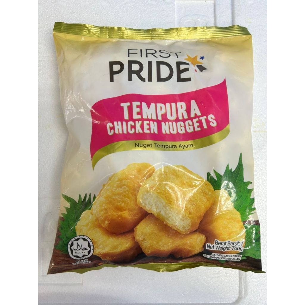【HALAL】 FIRST PRIDE TEMPURA CHICKEN NUGGETS | 原味鸡肉块 | 700G | Shopee ...