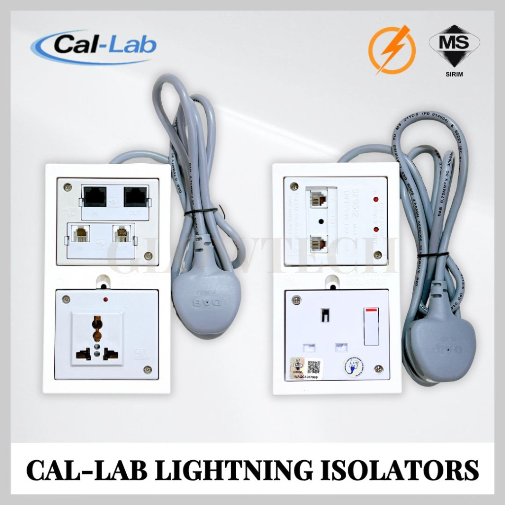 [SIRIM] CAL-LAB Lightning Isolators SF9512-DSL / MD-NIF 8CG-DSL ...