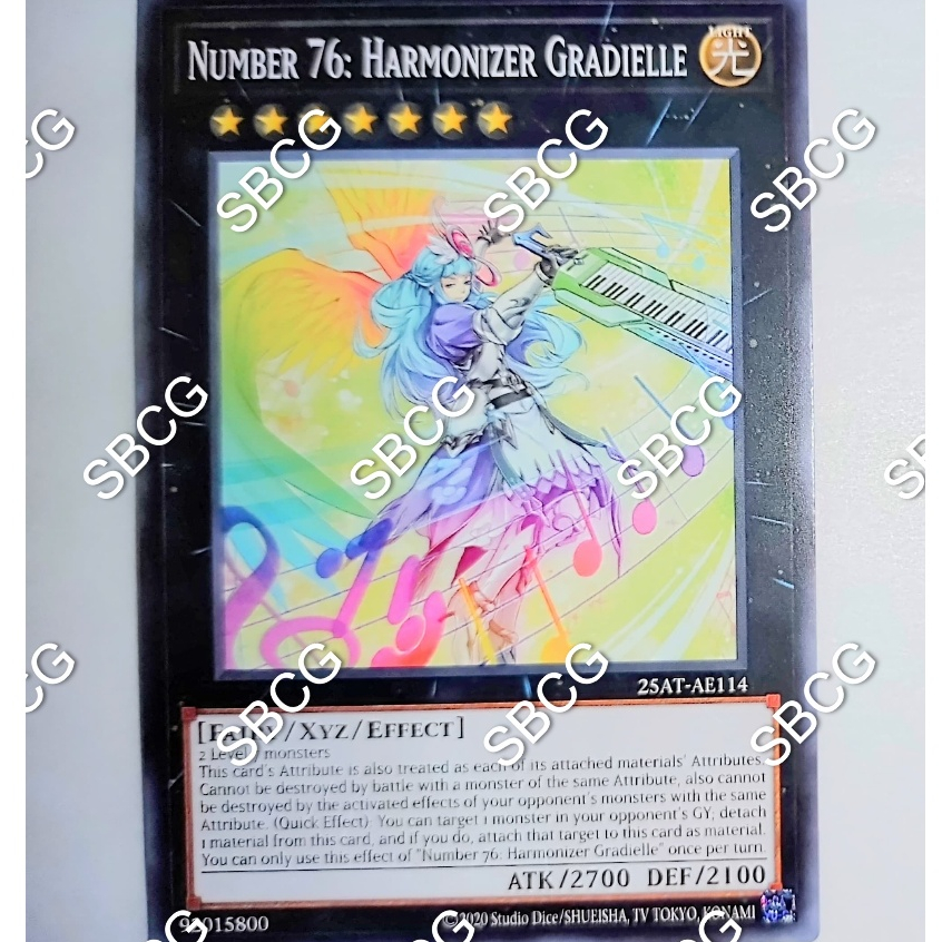 Tournament Pack 2025 Vol.1 Asian-English "Number 76: Harmonizer Gradielle" ( 25AT-AE114 ...