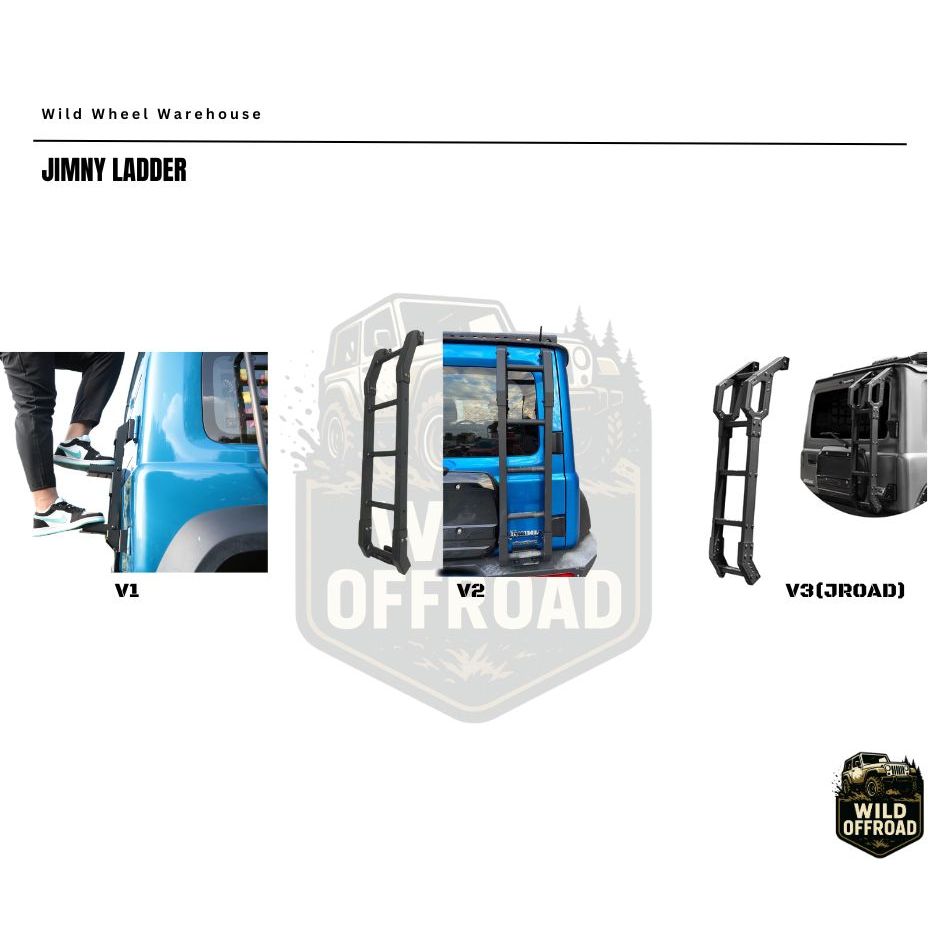 SUZUKI JIMNY LADDER | V1 Step Ladder | V2 Full Ladder | Shopee Malaysia