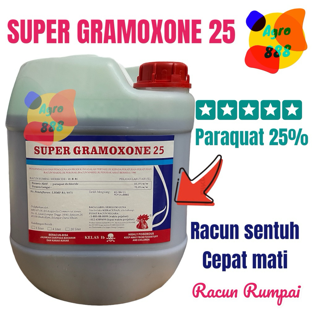 20L Racun sentuh 25%|Racun Lalang&Rumput | Shopee Malaysia