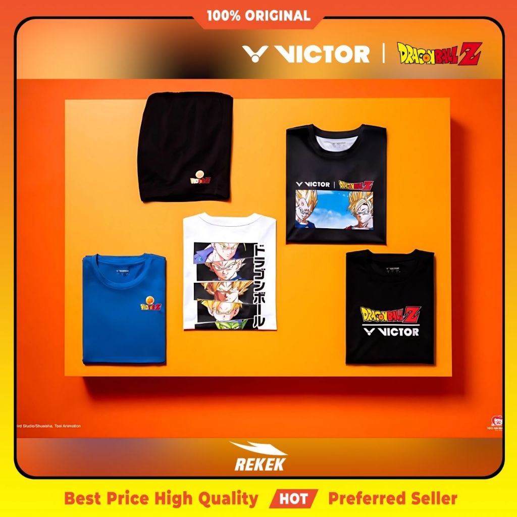 VICTOR X DRAGON BALL Z T-Shirt Collection 502DBZ 503DBZ 504DBZ LIMITED ...