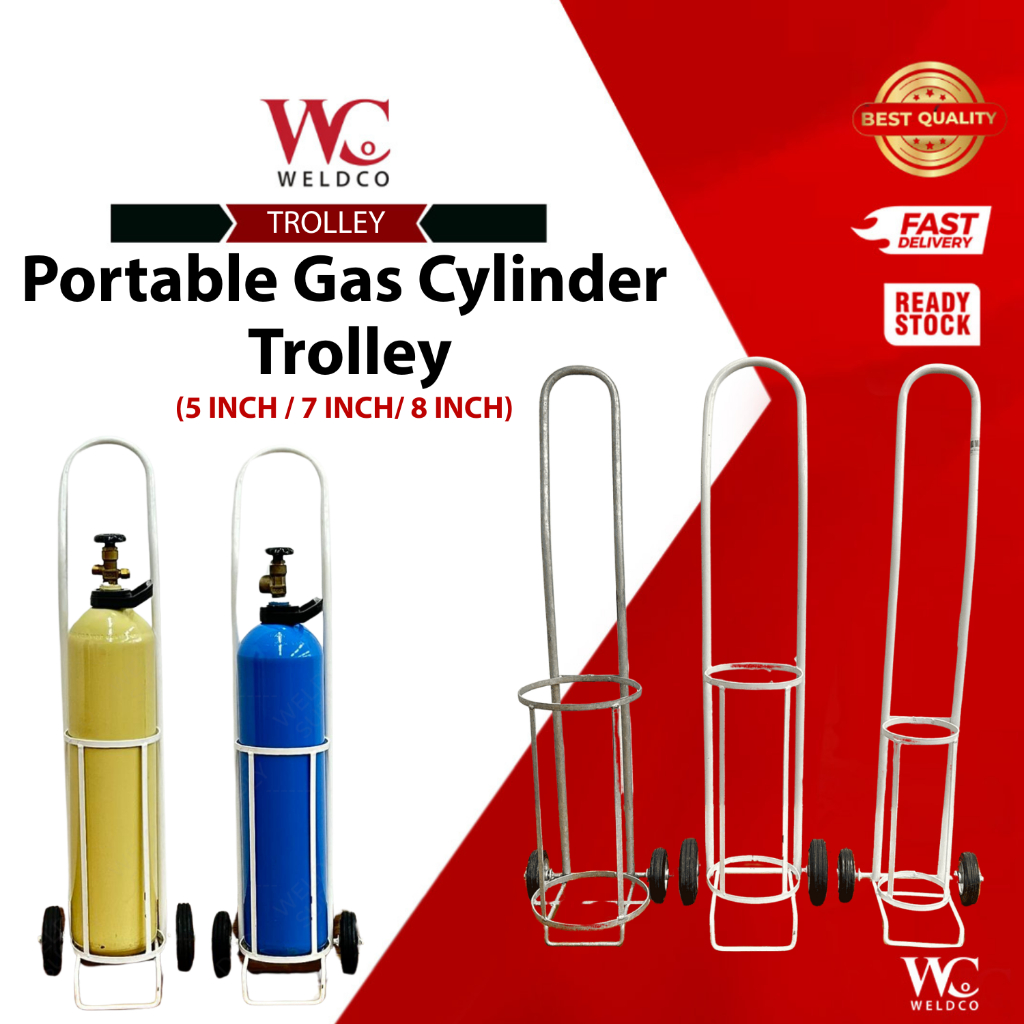 Portable Gas Cylinder Trolley (5inch / 7inch / 8inch) | Shopee Malaysia
