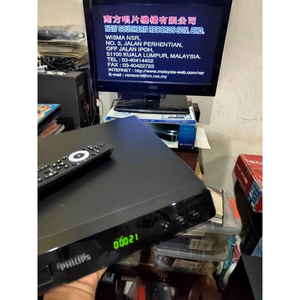 * USED * Philips Amplifier HTD3500 USB DVD VCD CD Player with Remote ...