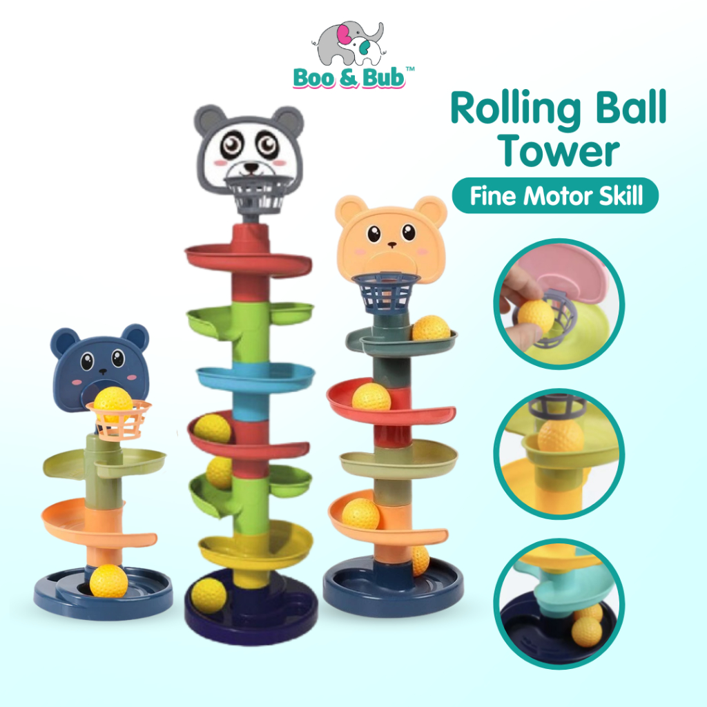 7 Layer/ 3 Layer Fun Rolling Slide Ball | Insert Ball Stack Tower ...