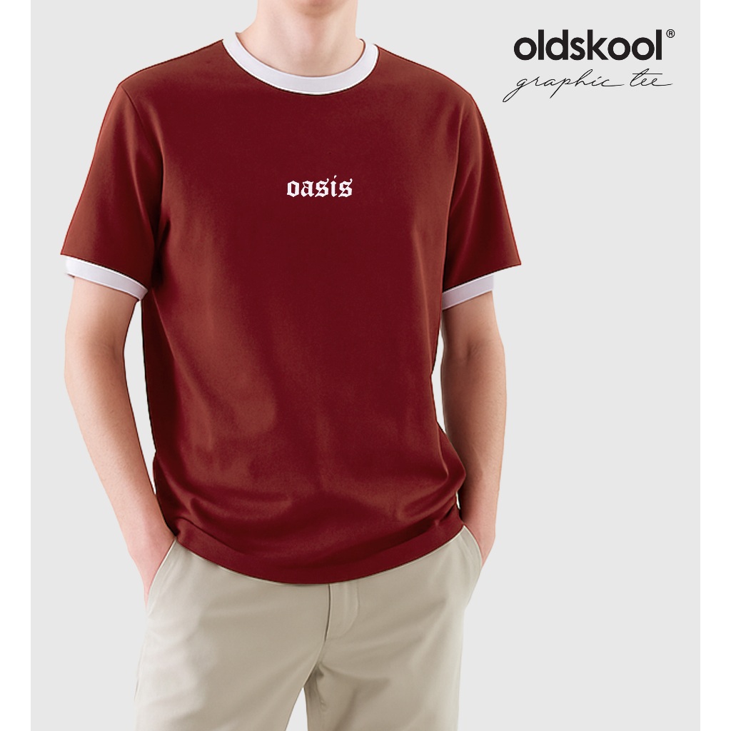FOS x oldskool Men's Regular Fit Graphic Tee | RINGER TEE (TEC ...