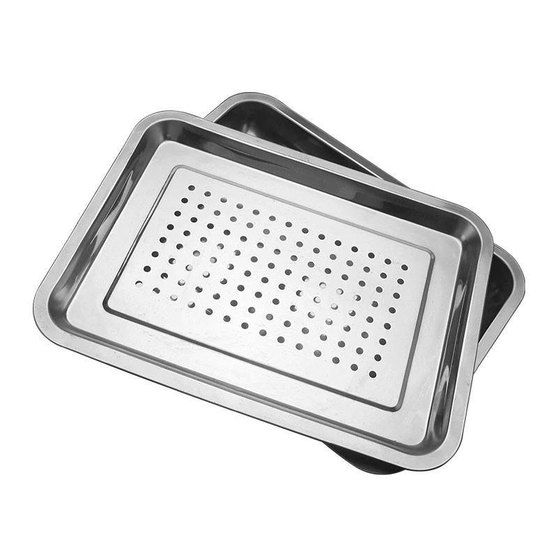 S/S PERFORATED TRAY/ HOLE Stainless Steel Oil Filter Pan and Tea Tray ...