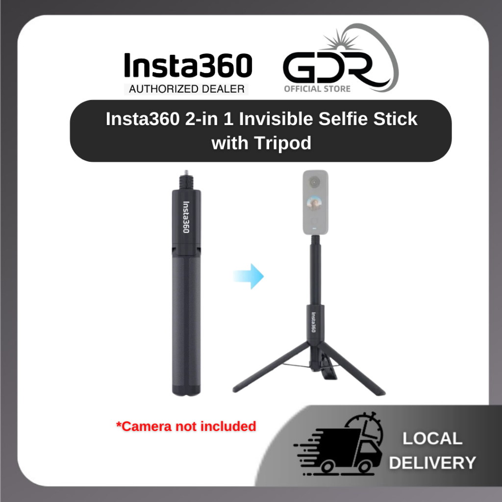 Insta360 2-in-1 Invisible Selfie Stick + Tripod for Insta360 Ace Pro 2 ...