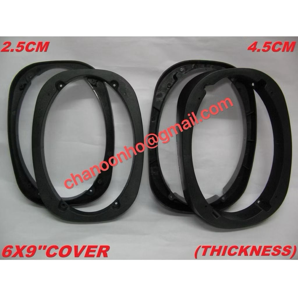 2pcs Universal 6'' x 9'' Inch Beveled / Plane Car Speaker Cover Spacer ...