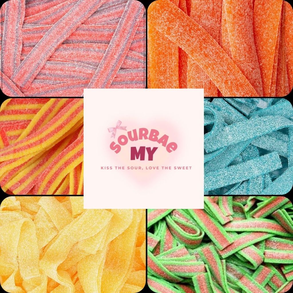 HALAL Sour Candy Belts Malaysia Sweet & Sour Chewy Snacks SourBaeMY ...